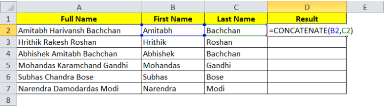 How to Remove Middle Name from Full Name in Excel - Excel Unlocked