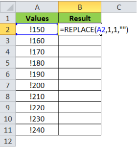 How to Remove the First Character from cells in Excel - Excel Unlocked