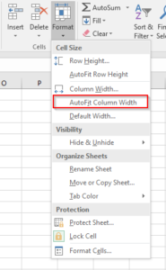 AutoFit Column Width and Row Height in Excel - Excel Unlocked