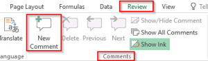 All About "Comments" in Excel - Excel Unlocked
