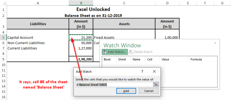Watch Window in Excel - An Unrecognized Feature - Excel Unlocked