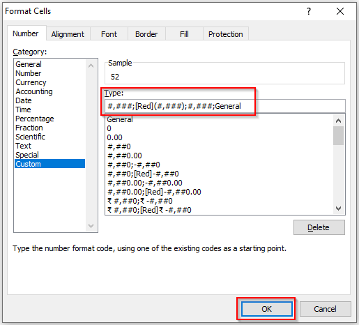 Show Negative Numbers In Bracket And In Red Color Excel Unlocked