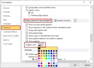 Excel Gridlines - Excel Unlocked