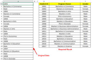Stack Data from One Column into Multiple Columns - Excel Unlocked