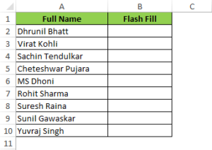 Using Flash Fill Functionality in Excel - Excel Unlocked