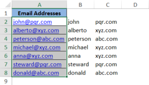 How to Get Name from Email Address in Excel - Excel Unlocked
