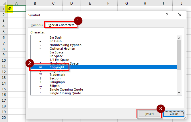 Insert Symbols And Special Characters In Excel Excel Unlocked