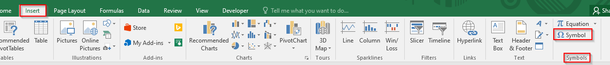 Insert Symbols and Special Characters in Excel - Excel Unlocked