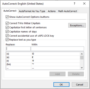 Exploring AutoCorrect Feature in Excel - Excel Unlocked