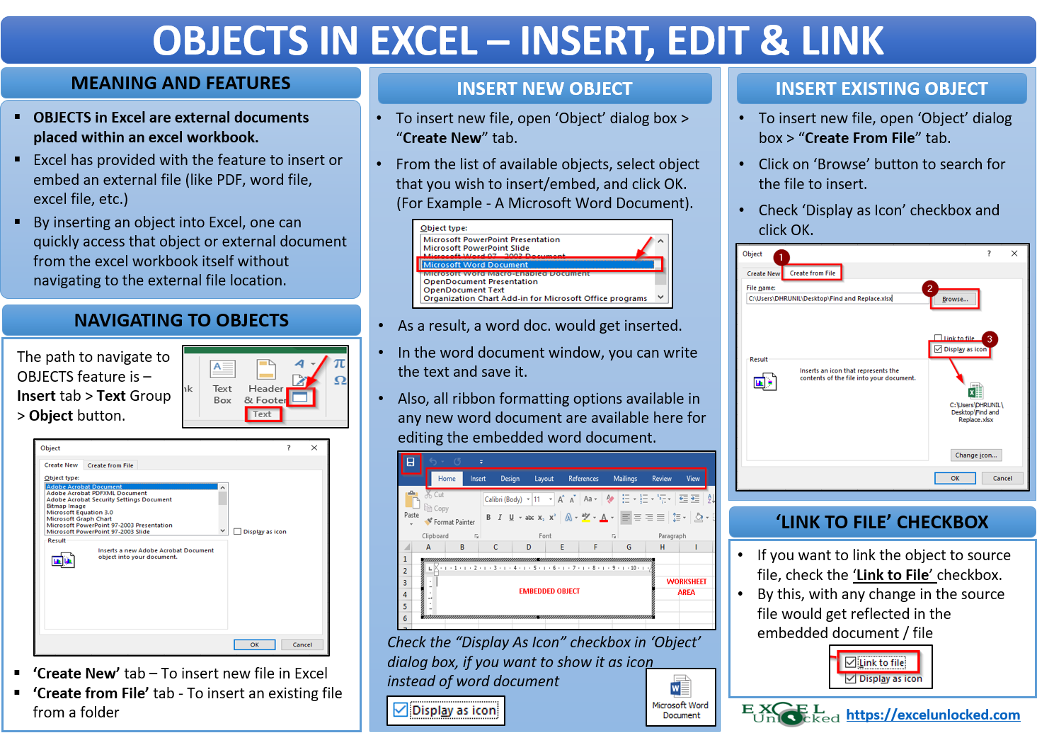 An Object In Excel Create Insert Edit And Link Excel Unlocked An Object In Excel Create Insert Edit And Link Excel Unlocked