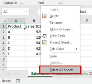 Group and Ungroup Worksheets in Excel - Excel Unlocked