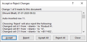 Track Changes in Excel - Enable, Use, and Disable - Excel Unlocked