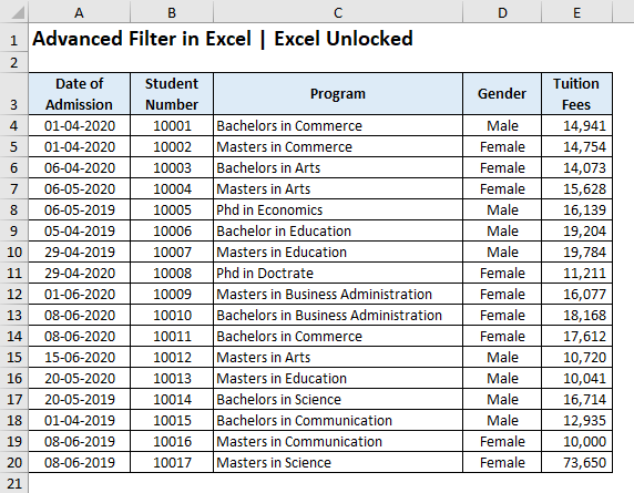 Advanced Filter in Excel - A Rarely Used Filter Feature - Excel Unlocked