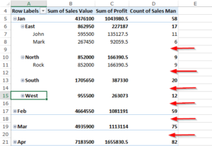 Excel Pivot Table Grand Total and Subtotal - Excel Unlocked