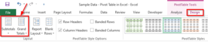 Excel Pivot Table Grand Total and Subtotal - Excel Unlocked