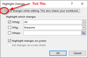 Track Changes in Excel - Enable, Use, and Disable - Excel Unlocked