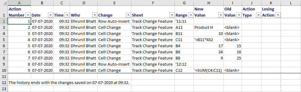 Track Changes In Excel Enable Use And Disable Excel Unlocked