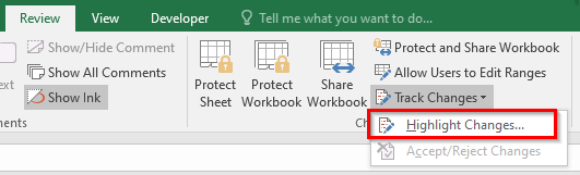 Track Changes in Excel - Enable, Use, and Disable | Excel Unlocked