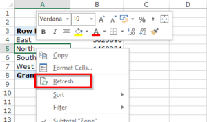 How to Refresh Pivot Table in Excel - Excel Unlocked