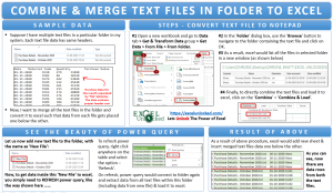 Combine or Merge All Text Files in Folder in Excel - Excel Unlocked