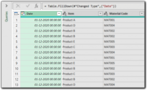 Using Fill Down or Fill Up in Excel Power Query - Excel Unlocked