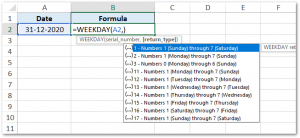 WEEKDAY Function in Excel - Get Week Day Number - Excel Unlocked