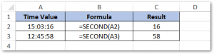 SECOND Function in Excel - Extract Second from Time - Excel Unlocked
