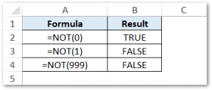 NOT Function in Excel - Gives Wrong Logical Value - Excel Unlocked