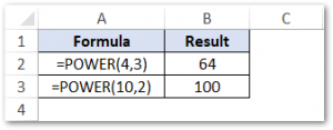 POWER Function in Excel - Find Raised to Power - Excel Unlocked