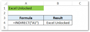 INDIRECT Function in Excel - Get Values from Reference - Excel Unlocked
