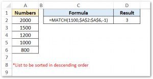 MATCH Function in Excel - Find Cell Position in Array - Excel Unlocked