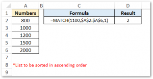 MATCH Function in Excel - Find Cell Position in Array - Excel Unlocked