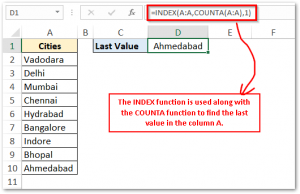 INDEX Function in Excel - Get Intersection Point - Excel Unlocked
