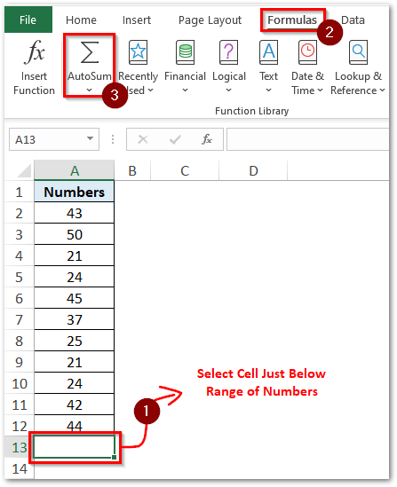 Sum Function In Excel Add All Numbers In Cells Excel Unlocked 9821