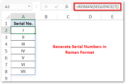 SEQUENCE Function in Excel - Generate Number Series - Excel Unlocked