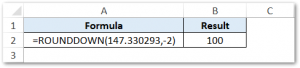 Excel ROUNDDOWN Function - Rounding Down - Excel Unlocked