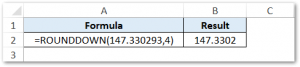 Excel ROUNDDOWN Function - Rounding Down - Excel Unlocked