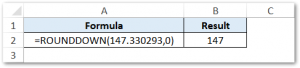 Excel ROUNDDOWN Function - Rounding Down - Excel Unlocked