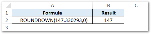 Excel ROUNDDOWN Function - Rounding Down - Excel Unlocked