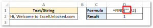 Excel FIND Function - Get Position of Text in String - Excel Unlocked