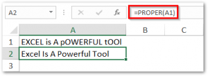 Excel PROPER Function - Convert Into Sentence Case - Excel Unlocked