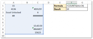 Excel COUNTA Function - Count Cells Containing Values - Excel Unlocked