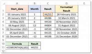 EOMONTH Function in Excel - Getting Last Day of Month - Excel Unlocked