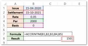 ACCRINTM Function of Excel - Finding Accrued Interest - Excel Unlocked