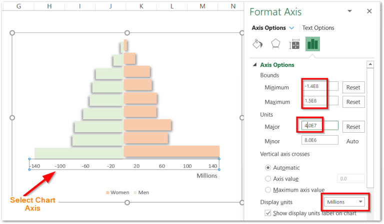 Population Pyramid in Excel - Usage, Making, Formatting - Excel Unlocked