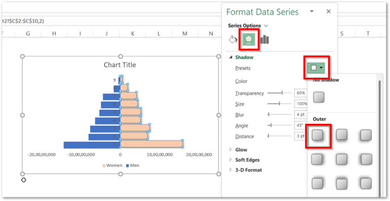 Population Pyramid in Excel - Usage, Making, Formatting - Excel Unlocked