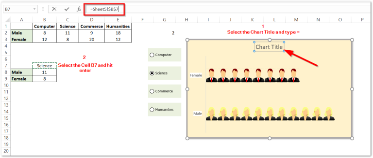 Interactive Pictograph Chart Excel - Usage, Making - Excel Unlocked
