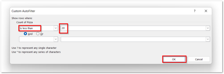 Text and Number Filter in Pivot Table in Excel - Excel Unlocked