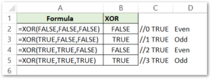 XOR Function in Excel - Usage with Examples - Excel Unlocked
