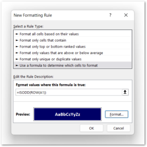 ISODD Function in Excel - Conditional Formatting - Excel Unlocked